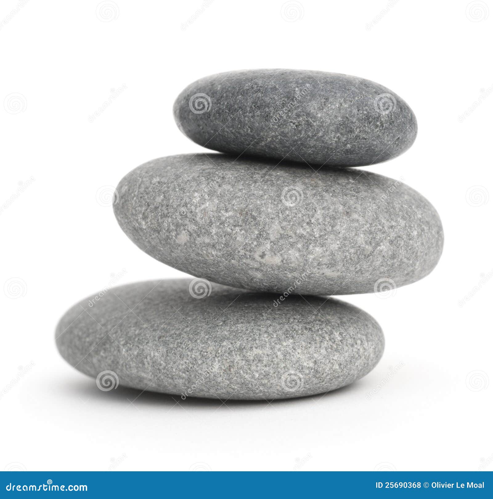Three Pebbles Stacked, Stones Plie Stock Photo - Image of white, gray ...