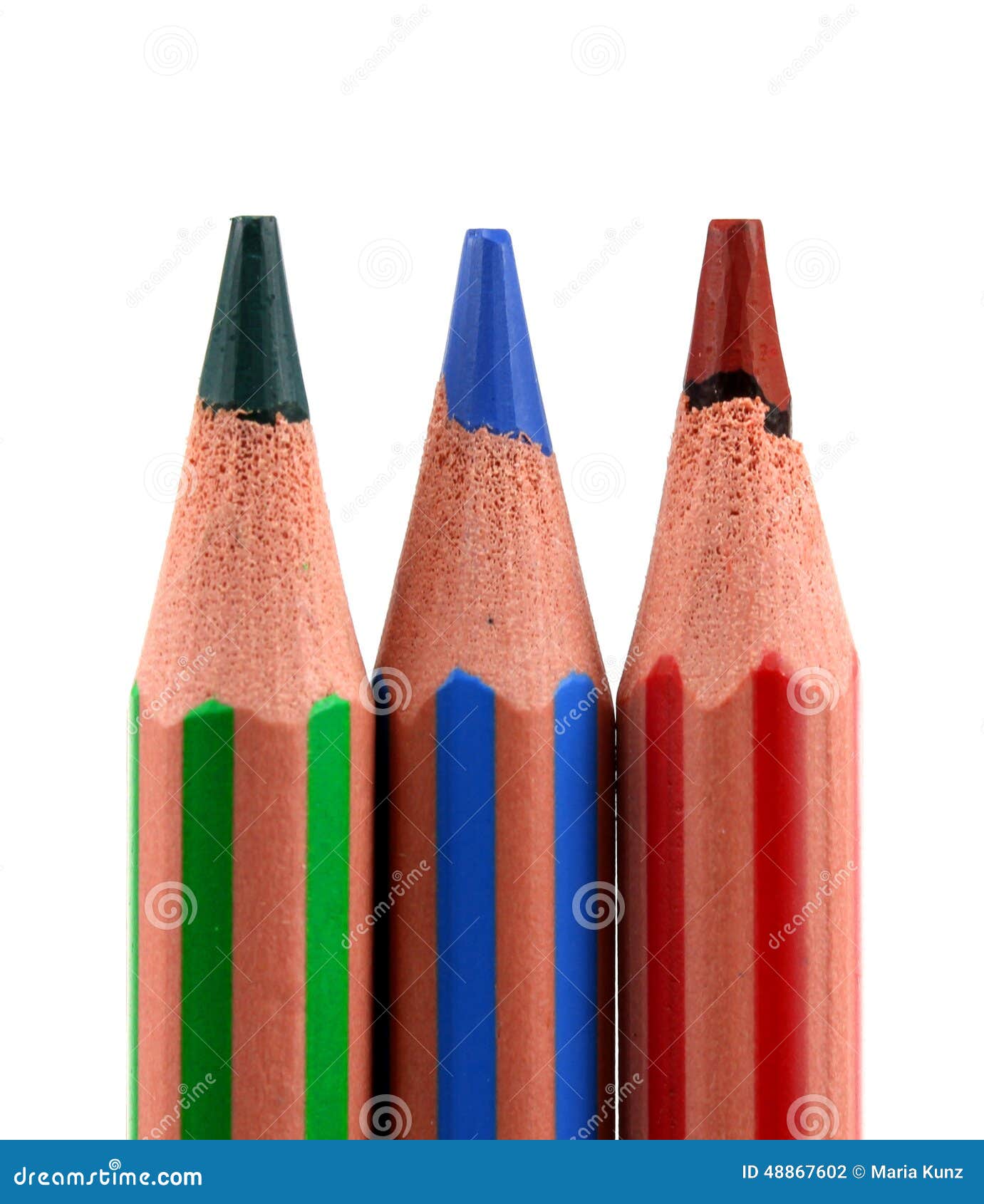 Three pencils stock photo. Image of color, single, pastel - 48867602