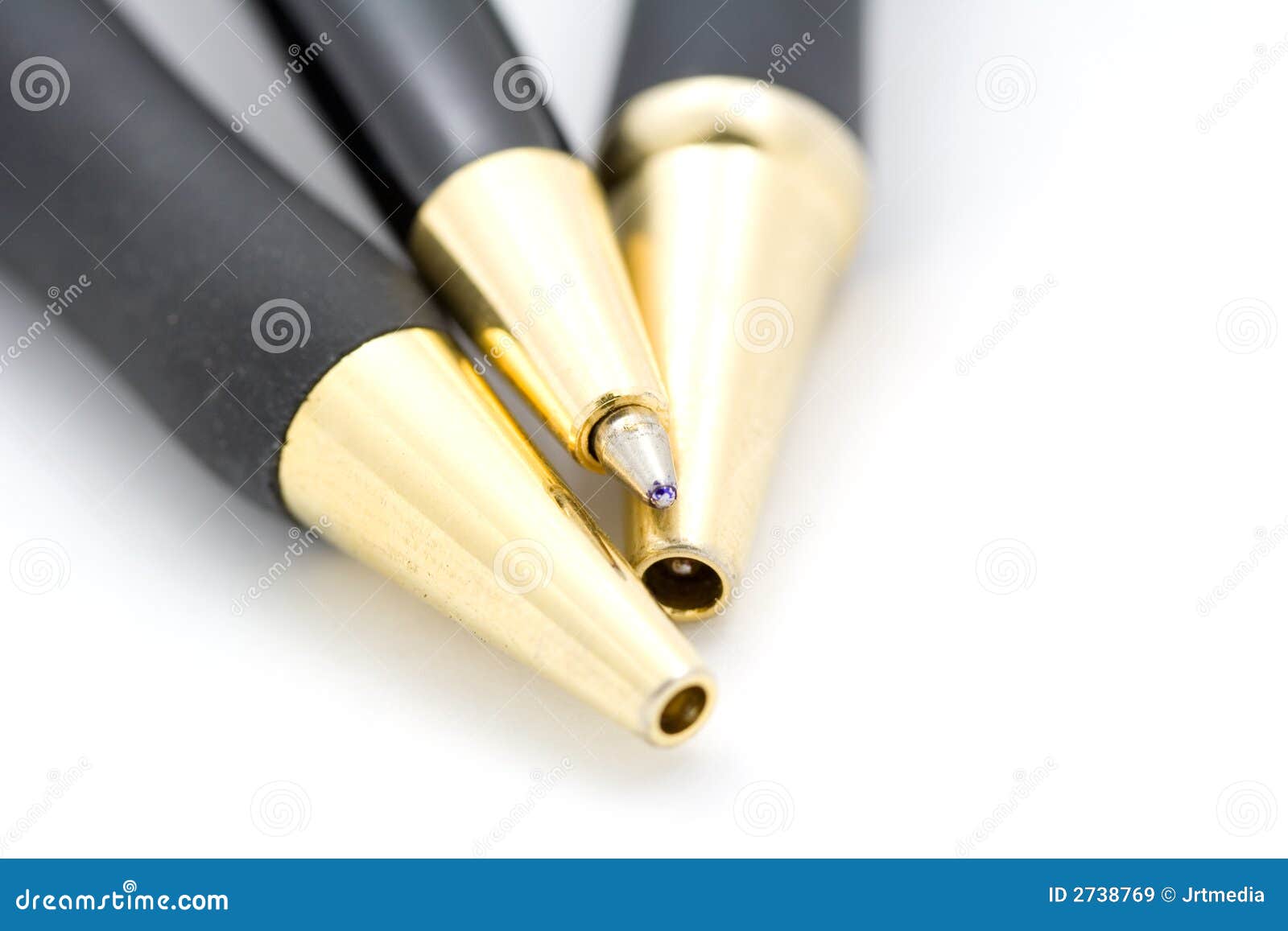 Three Pens stock image. Image of tool, blue, close, macro - 2738769