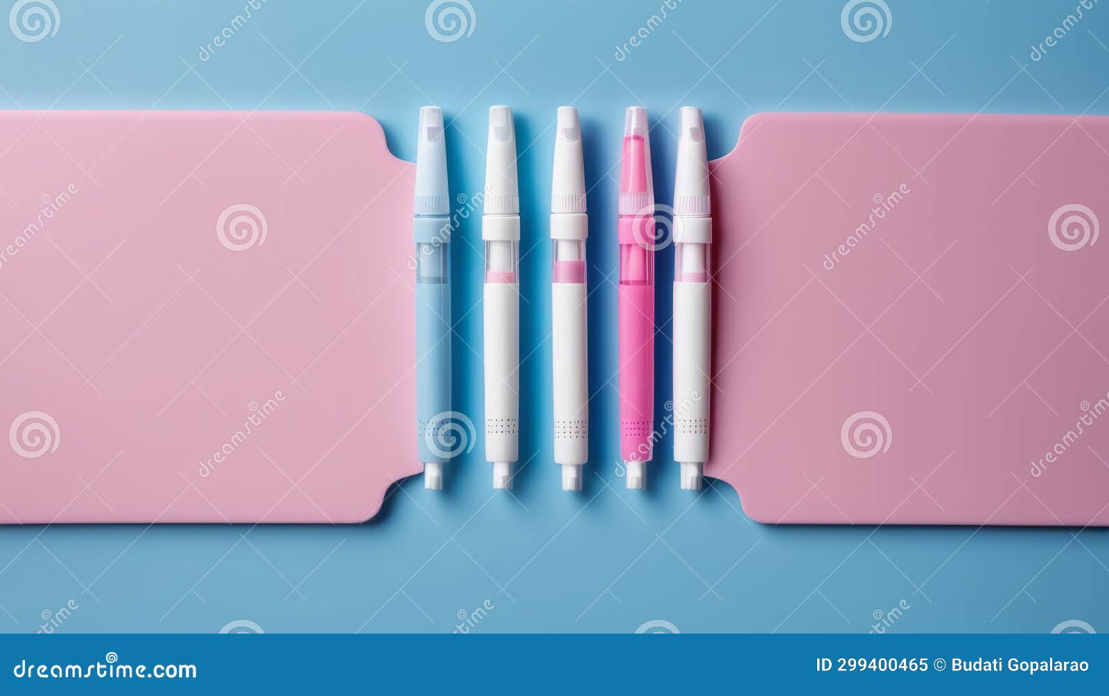 Three Pens Of Different Lengths Royalty-Free Stock Photo ...