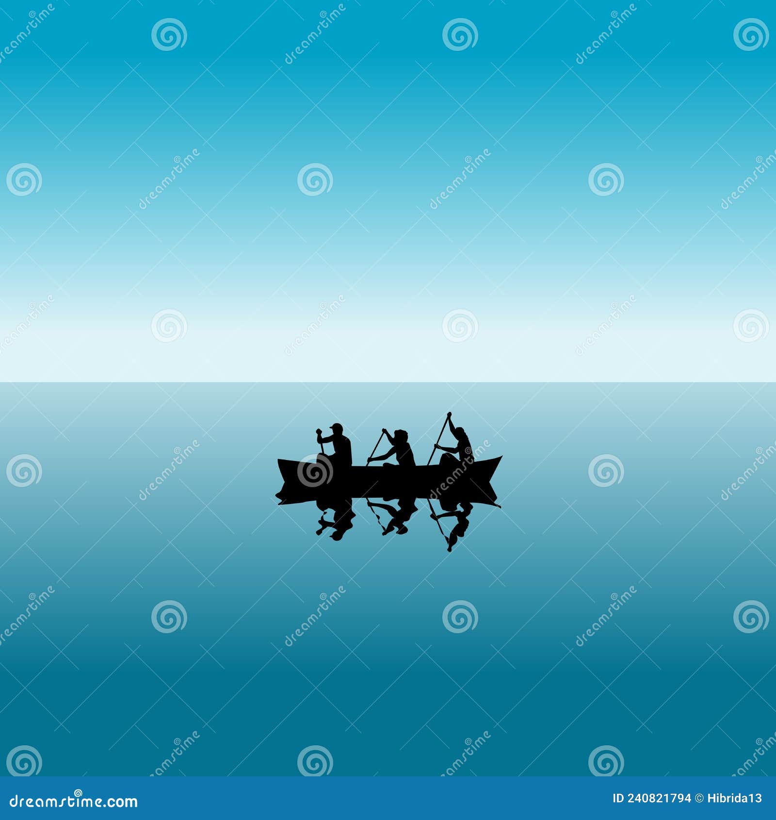 Boat Silhouettes Cartoon Vector | CartoonDealer.com #9235015