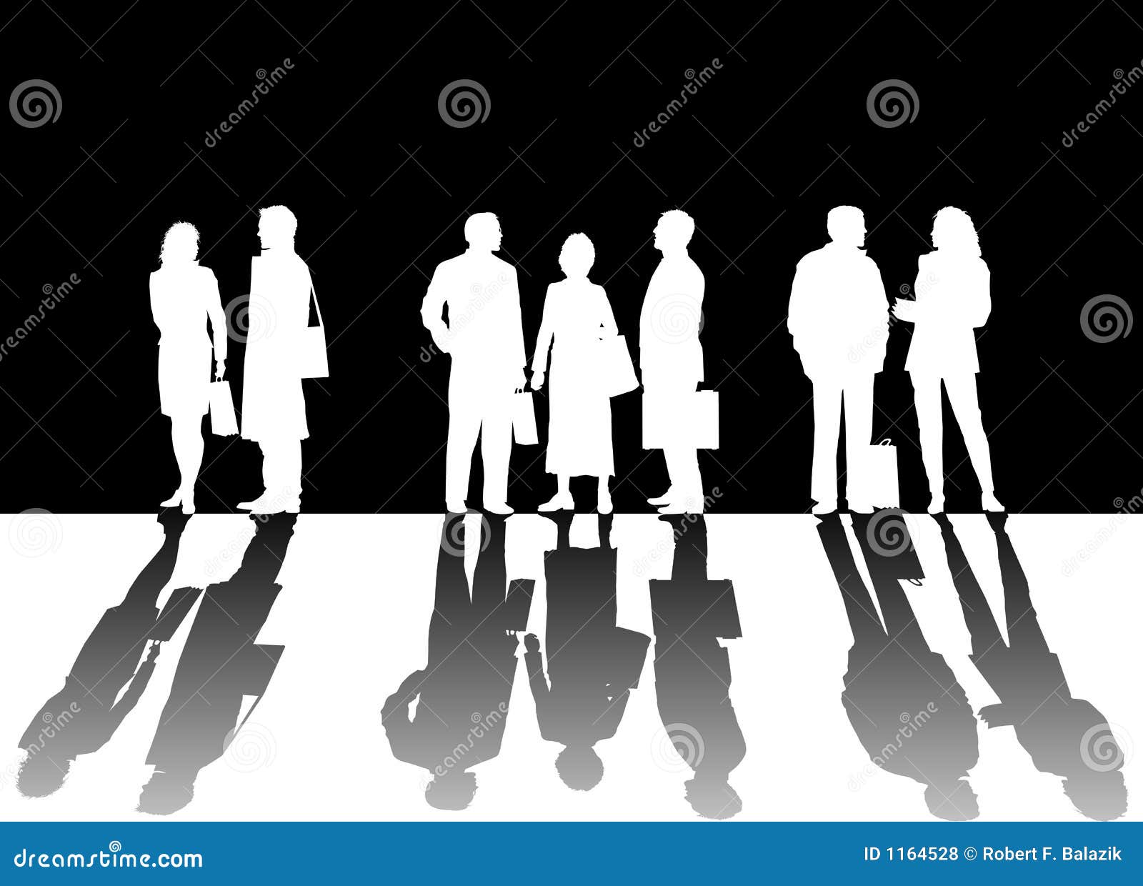 Three_people_groups stock vector. Illustration of clip - 1164528