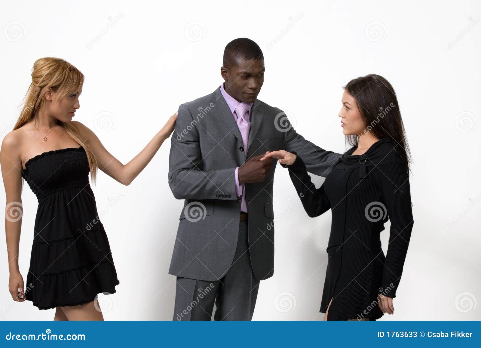 Three People Posing Stock Photos - Image: 1763633