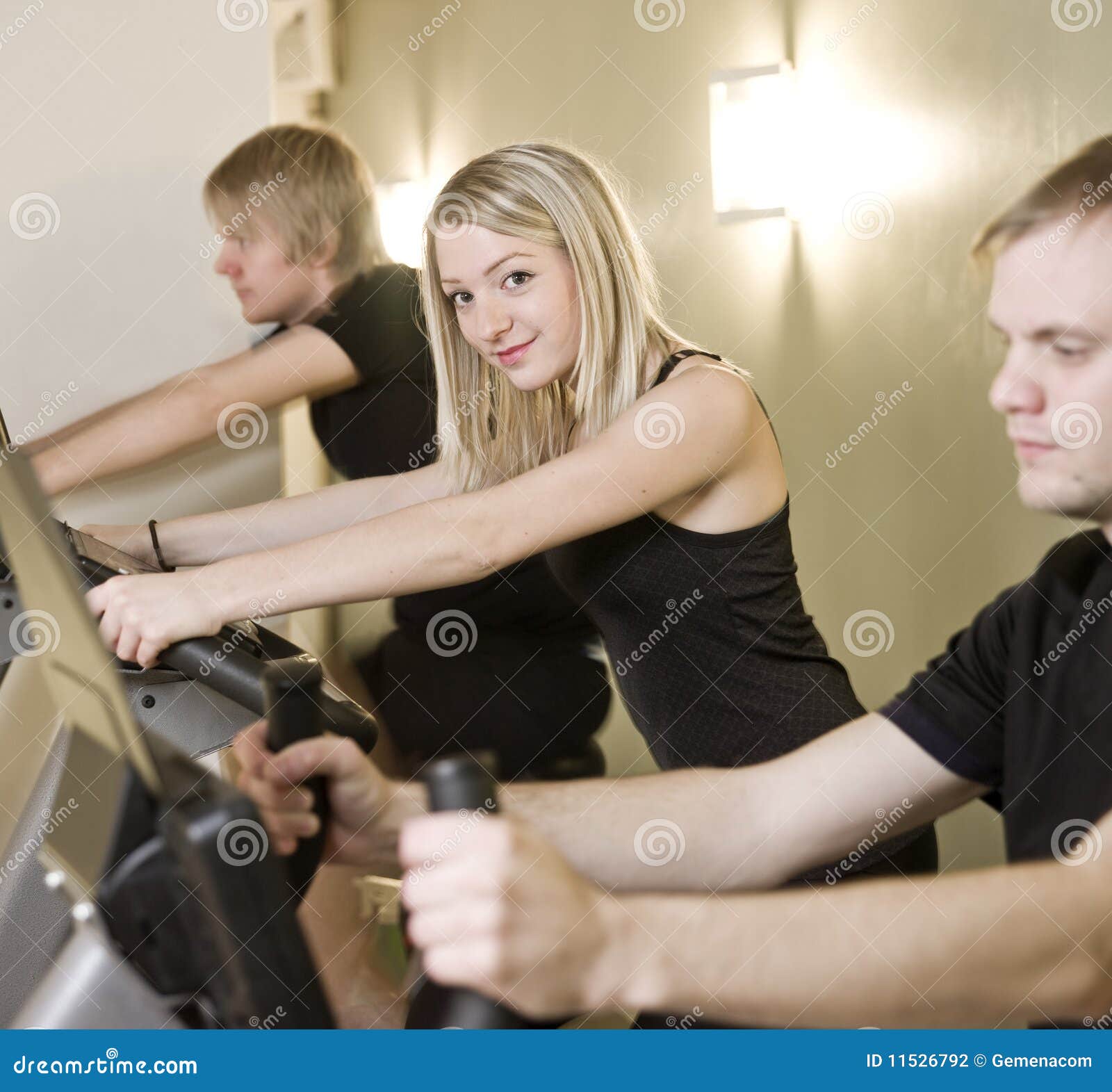 Three people spinning stock photo. Image of strength - 11526792