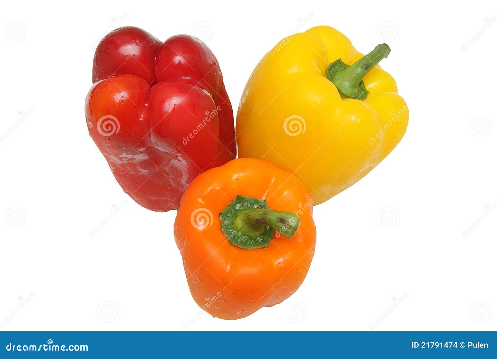 Three peppers isolated stock photo. Image of sweet, fresh - 21791474
