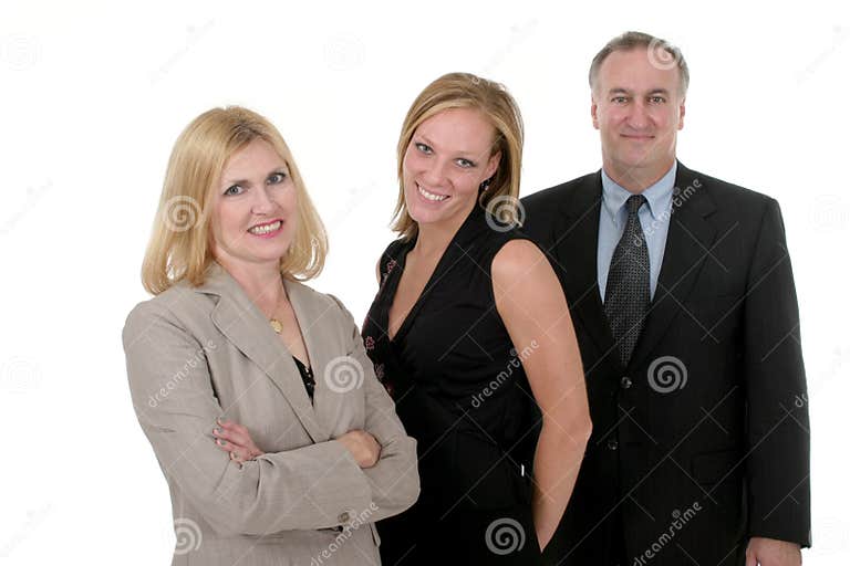 Three Person Business Team 2 Stock Image - Image of pretty, marketing ...