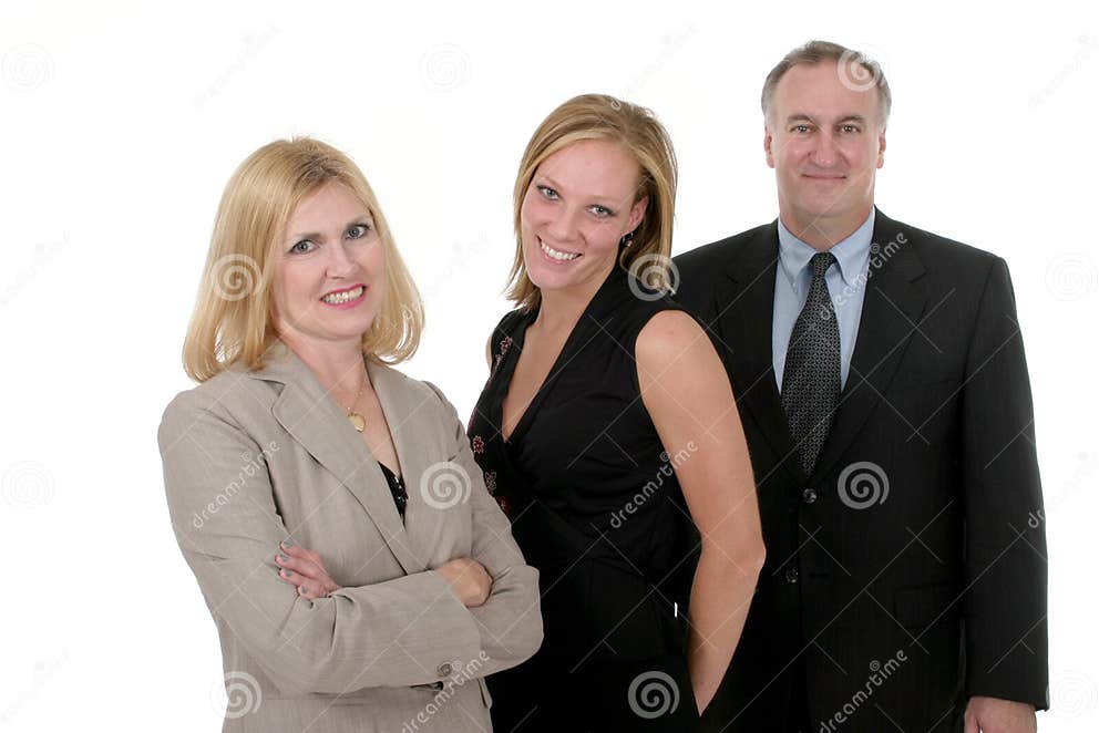 Three Person Business Team 2 Stock Image - Image of pretty, marketing ...