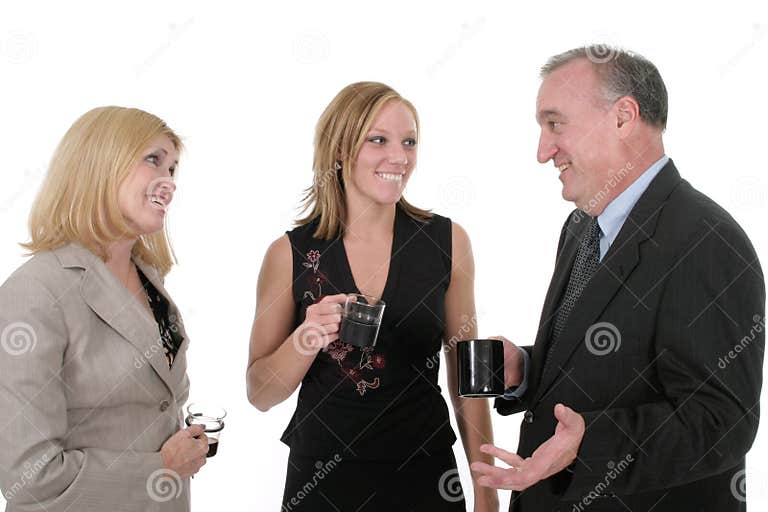 Three Person Business Team 3 Stock Photo - Image of attractive, girl ...