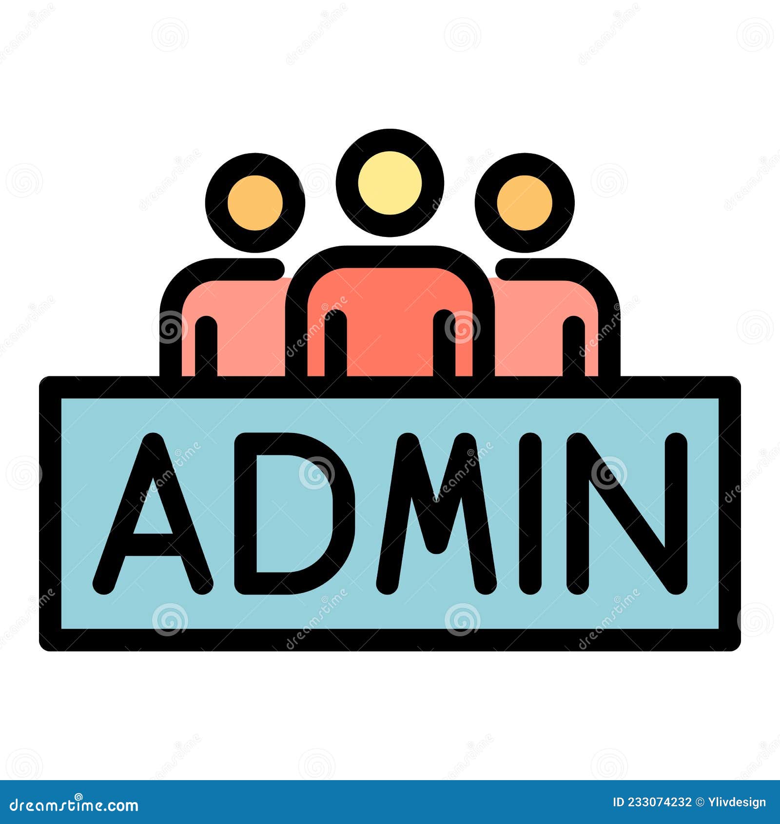 Admin Icon Cartoon Vector | CartoonDealer.com #147233503