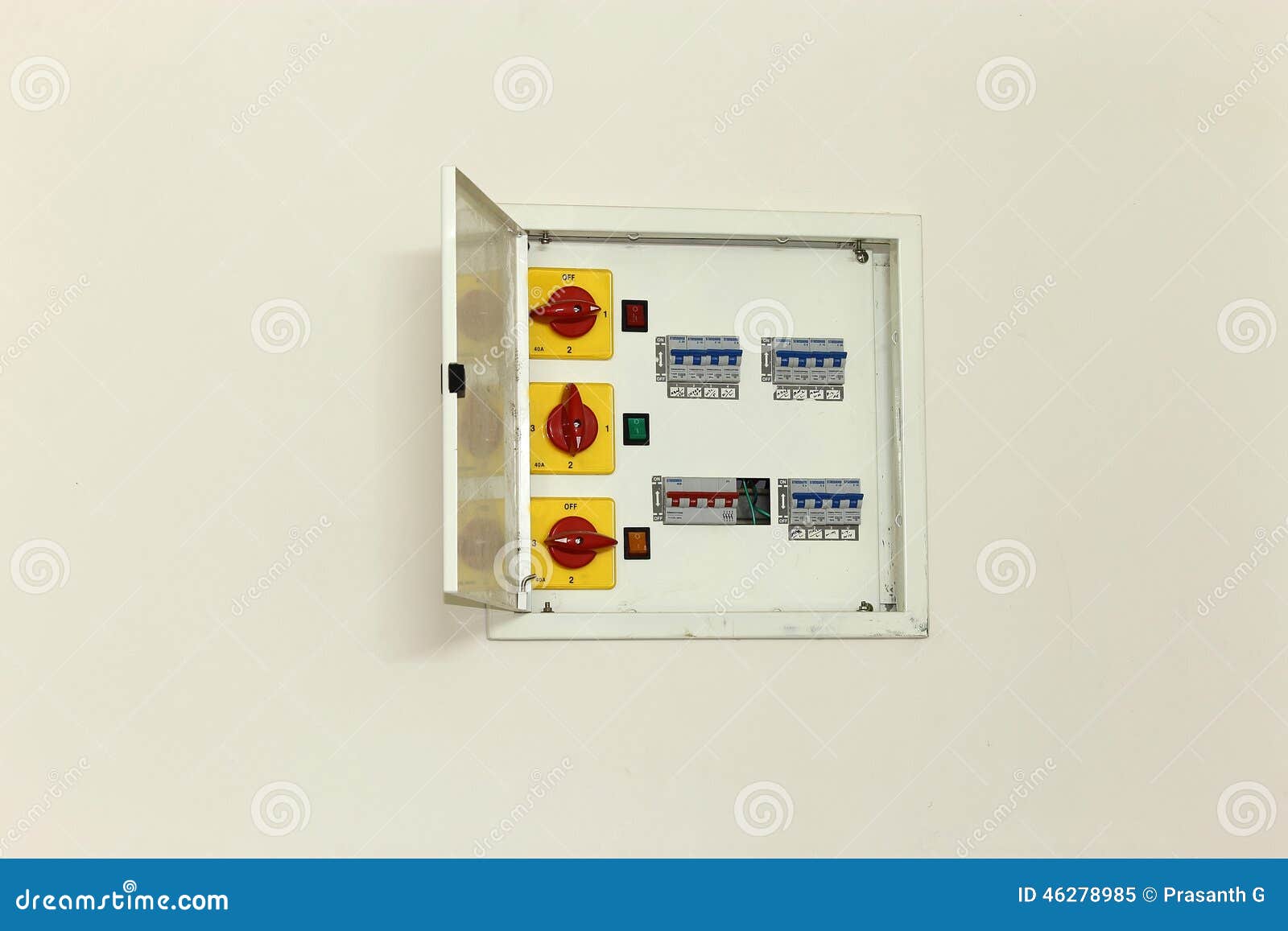 Three Phase Domestic Power Unit Stock Image - Image of energy, unit ...