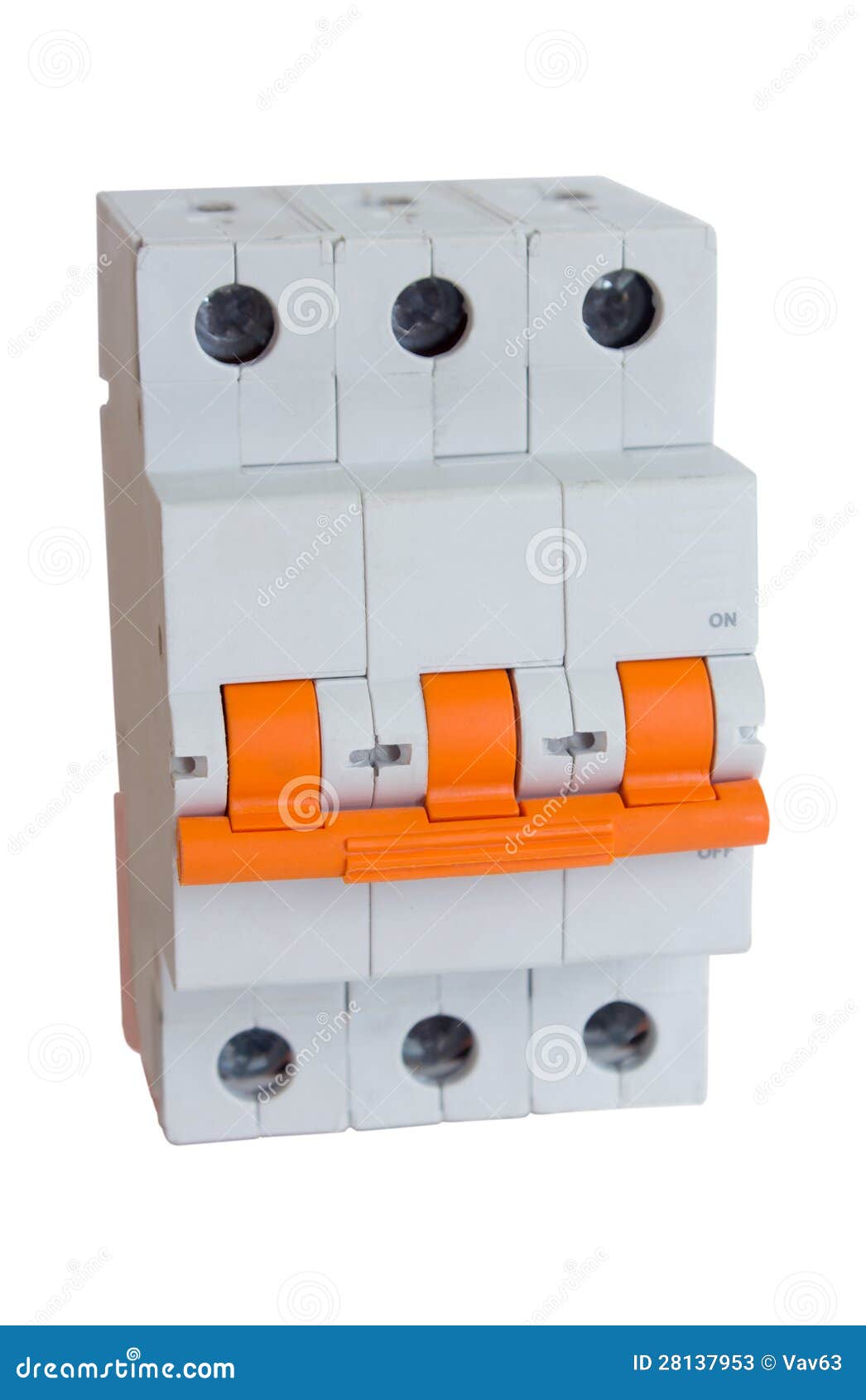 Three-phase Electric Switch Stock Image - Image of board, commutator ...
