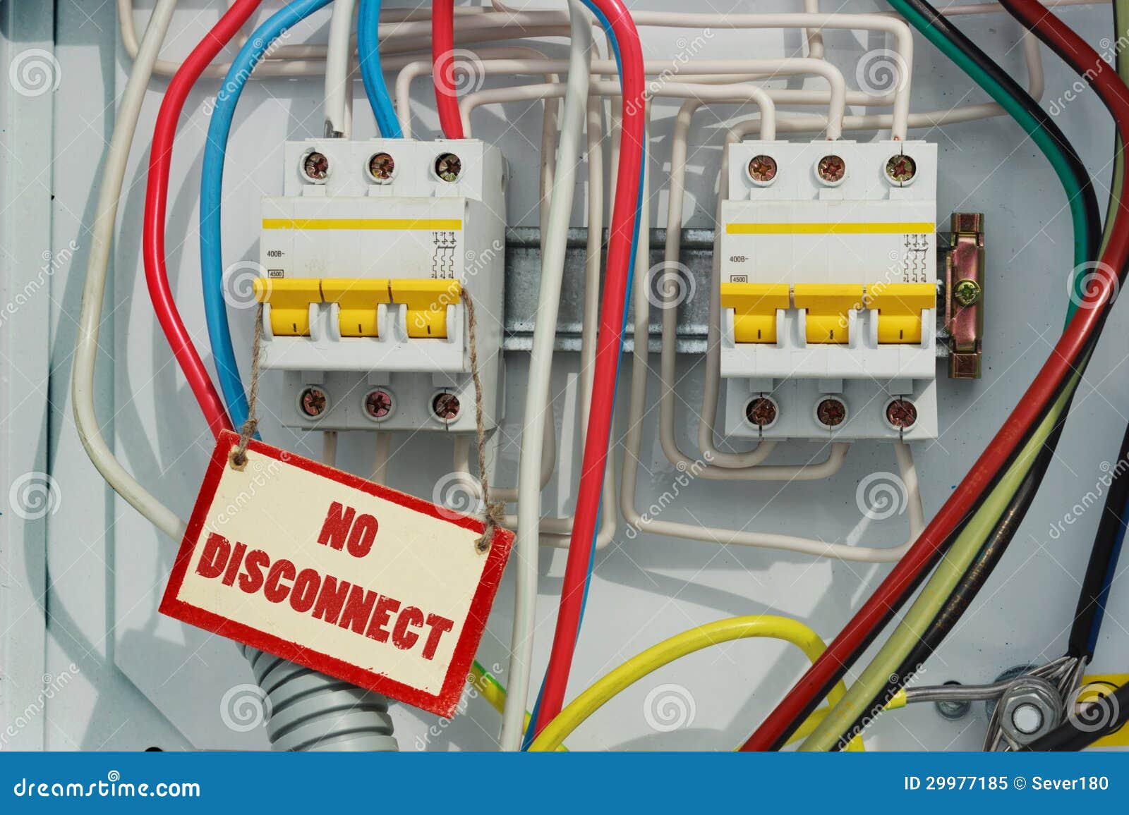 Electric Switch and Prohibition Signs Stock Image - Image of supply ...