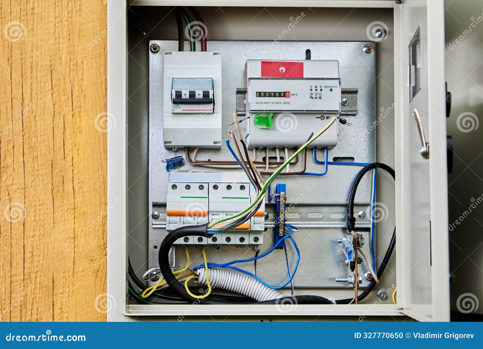 Three-phase, Four-wire Cable Prepared for Connection To Electric ...