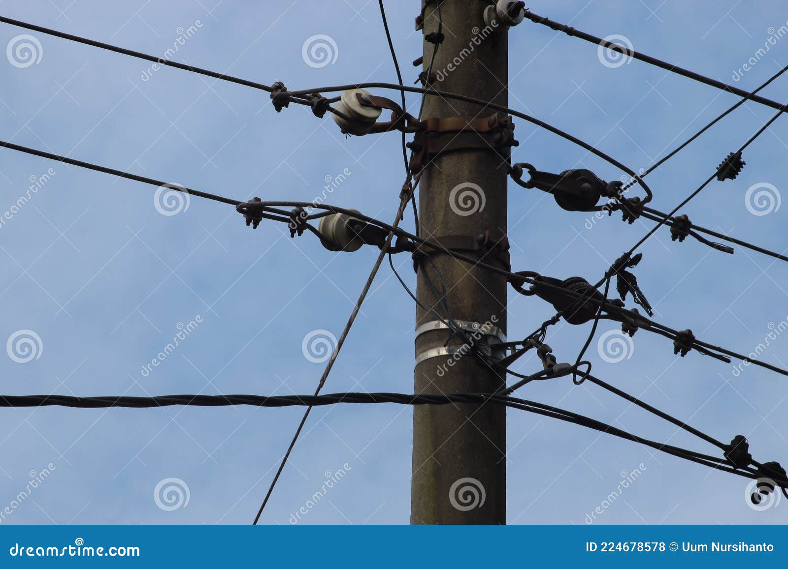 Three-phase network system stock photo. Image of inspection - 224678578