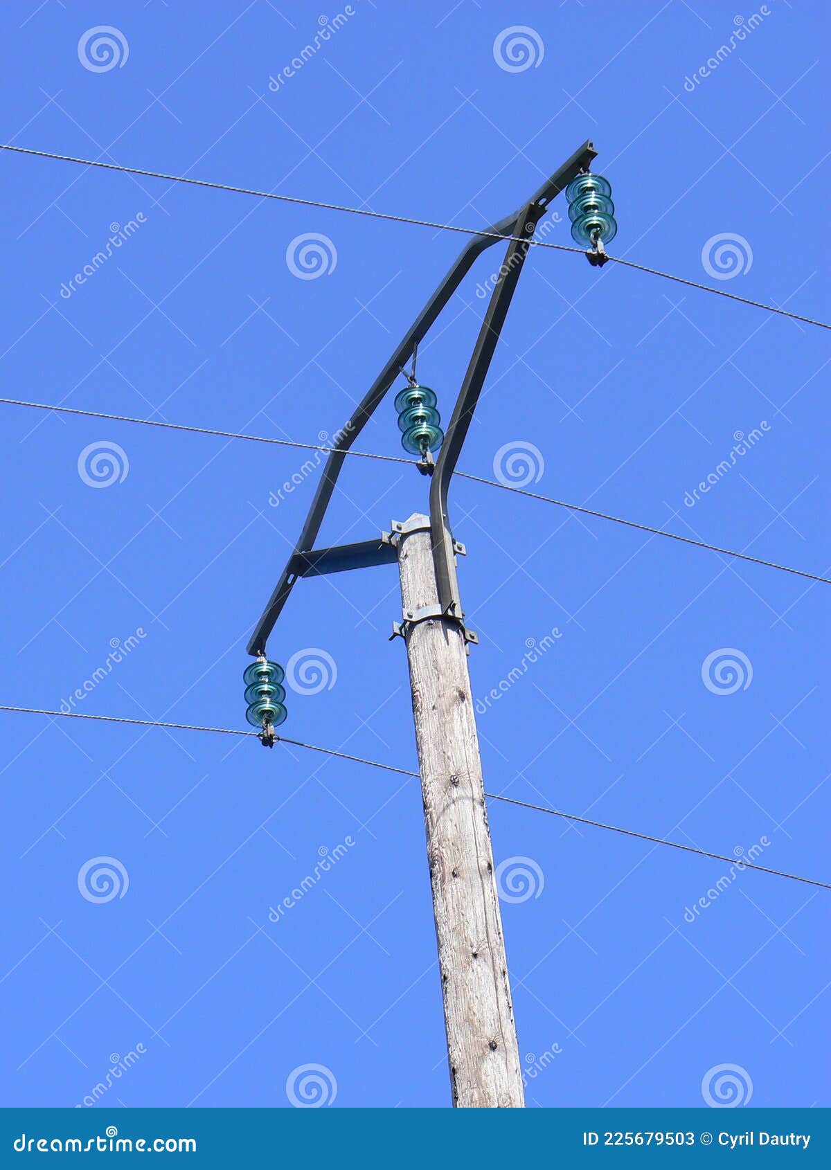 Three-phase power line stock image. Image of medium - 225679503