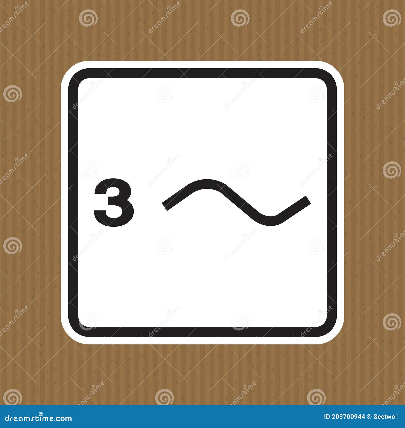 Three Phase Power Symbol Sign Isolate on White Background,Vector ...