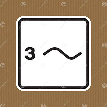 Three Phase Power Symbol Sign Isolate on White Background,Vector ...