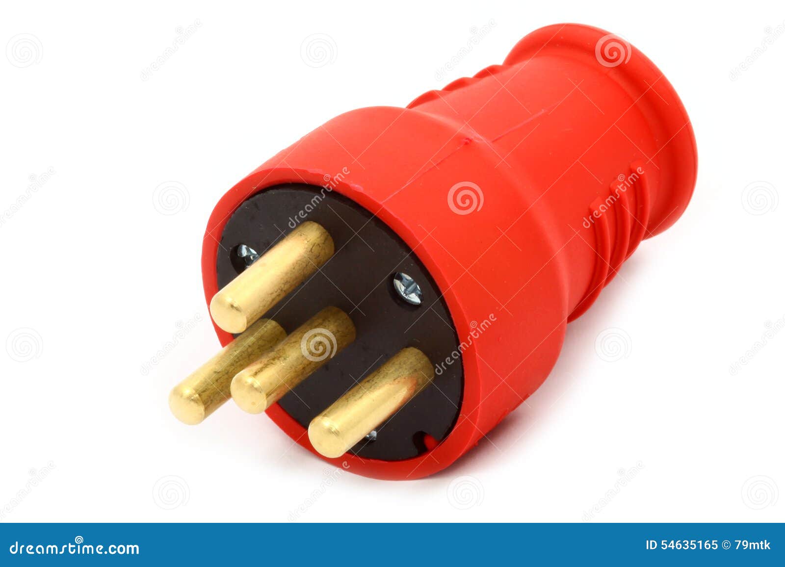 Three-phase rubber plug stock image. Image of nail, wood - 54635165