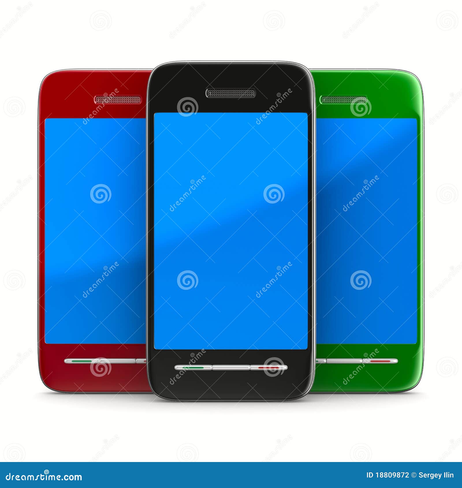 Three Phone Backdrops Sphere Cartoon Vector | CartoonDealer.com #143277607