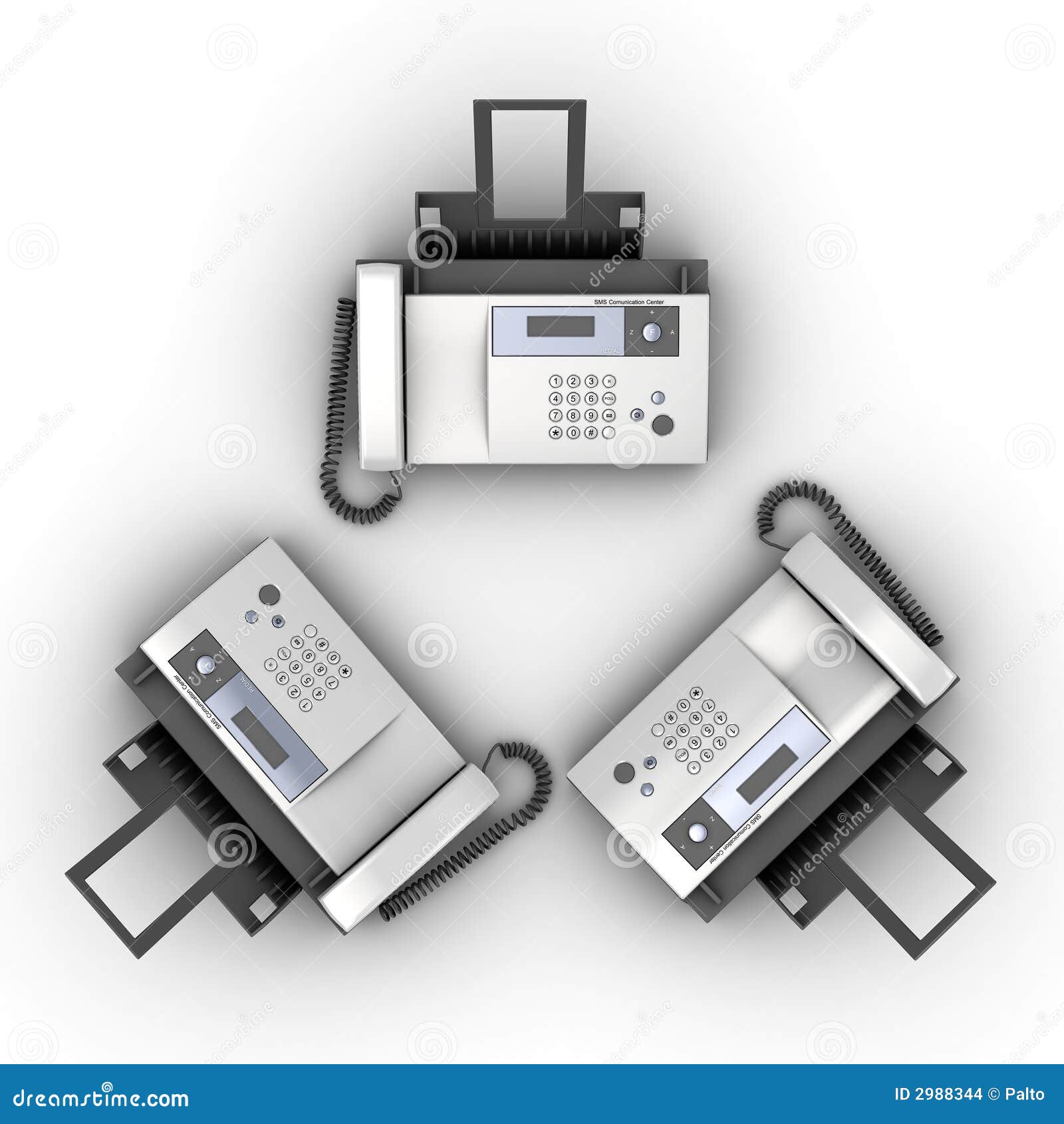 Three phones stock illustration. Illustration of machine - 2988344