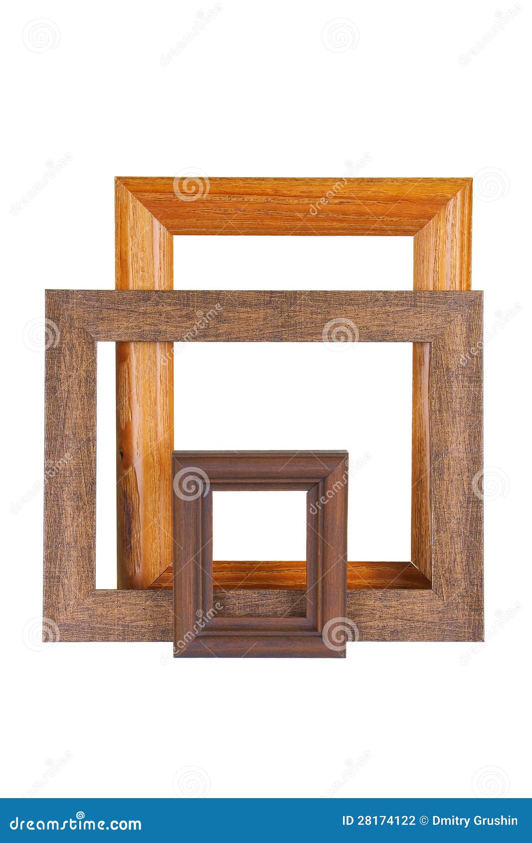 Three photographic frames stock photo. Image of group - 28174122
