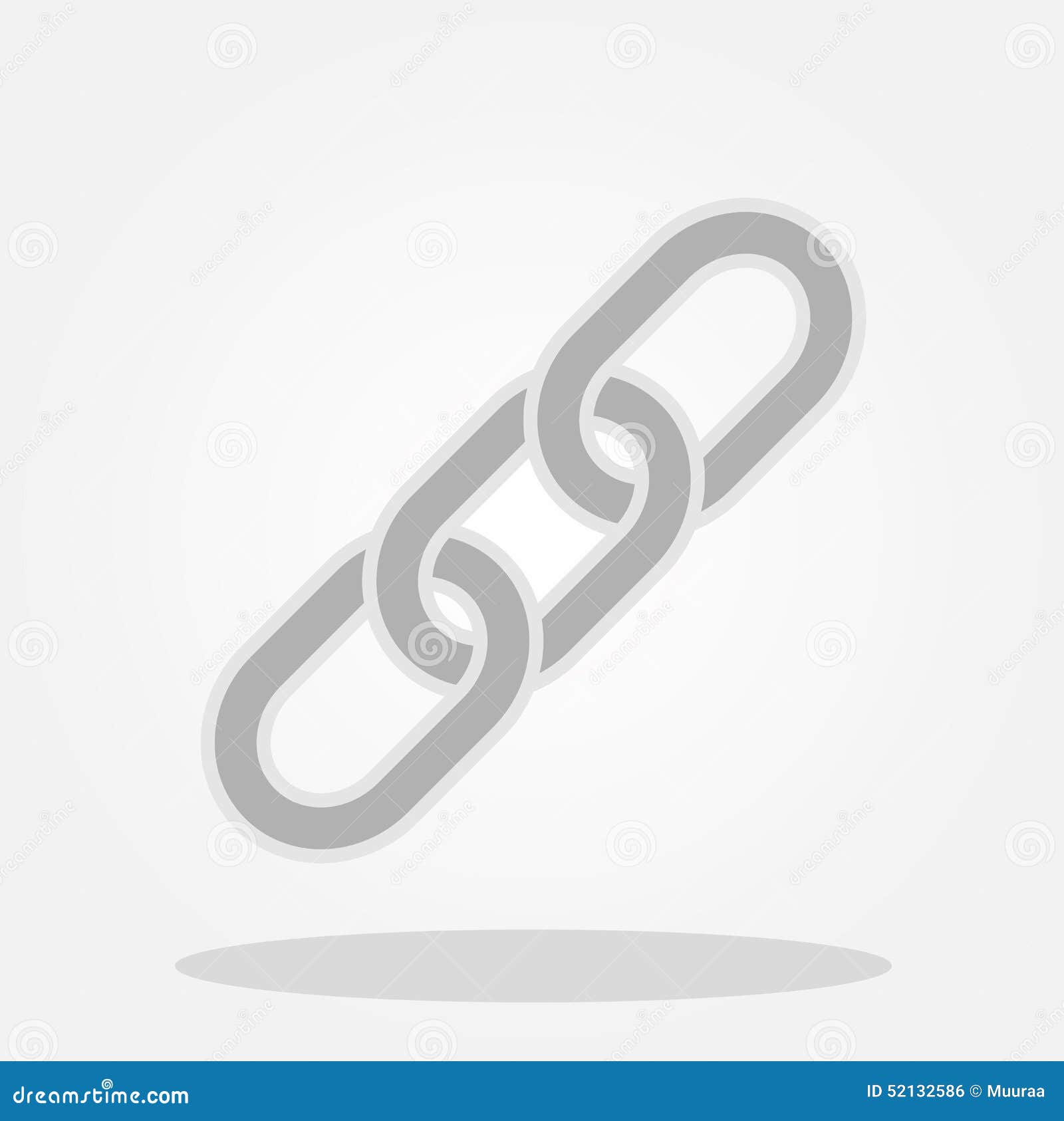 Three pieces of chain stock illustration. Illustration of connection ...