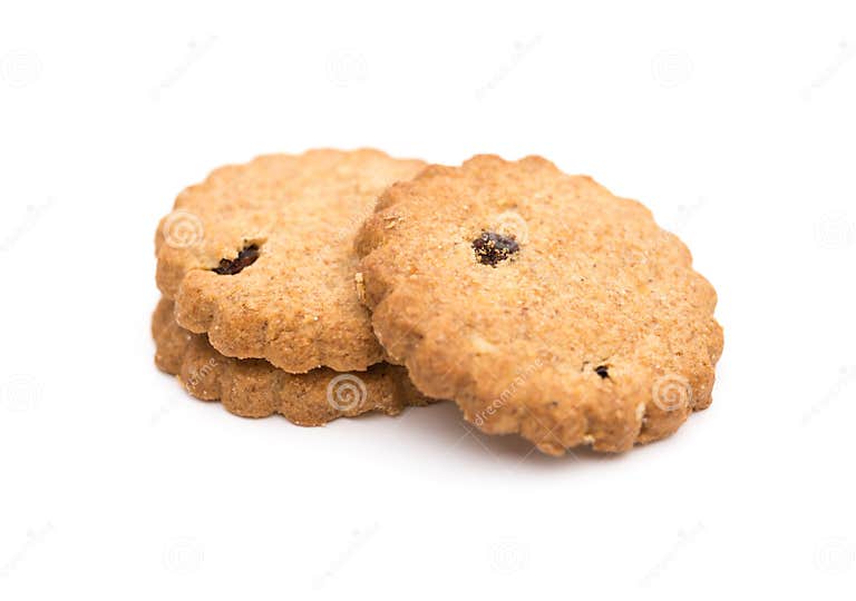 Three Pieces Crispy Crackers with Raisin Stock Photo - Image of group, pile: 69818868
