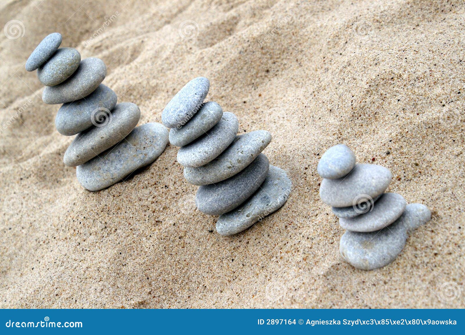Three Piles Of Balanced Stones Royalty-Free Stock Image | CartoonDealer ...