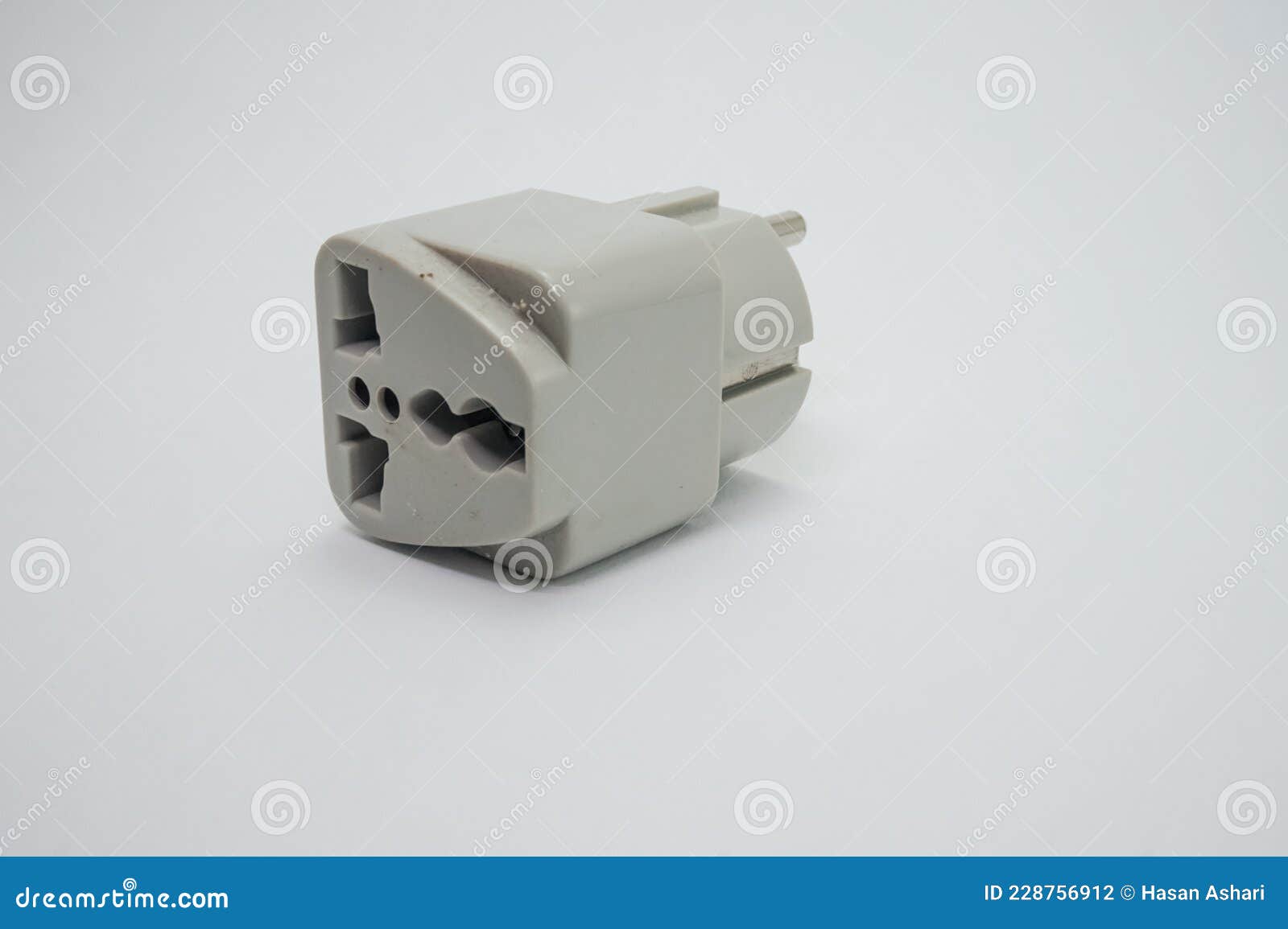 Three Pin Electric Plug in White Stock Photo - Image of electronics ...