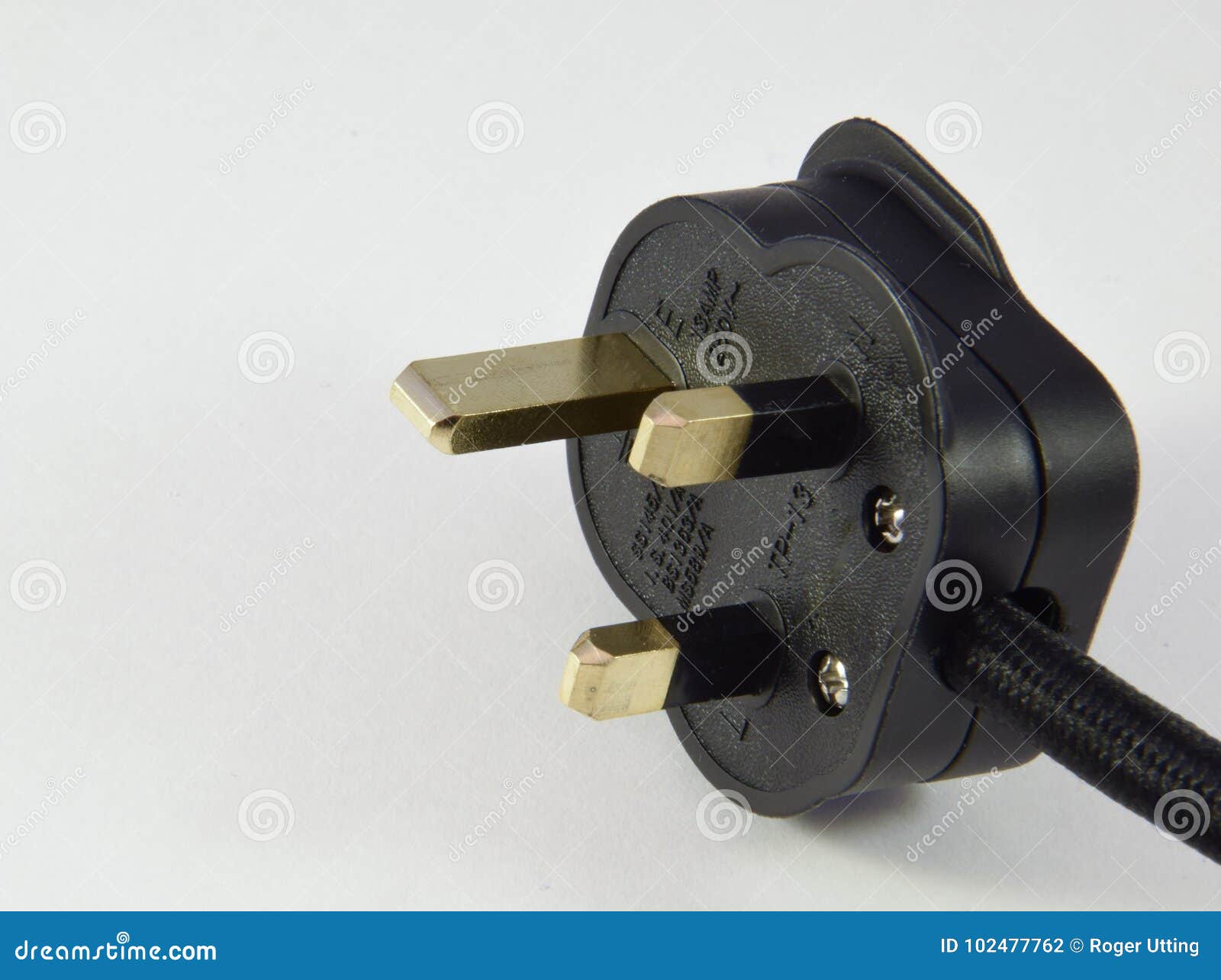 Three pin plug stock photo. Image of fuse, plug, life - 102477762