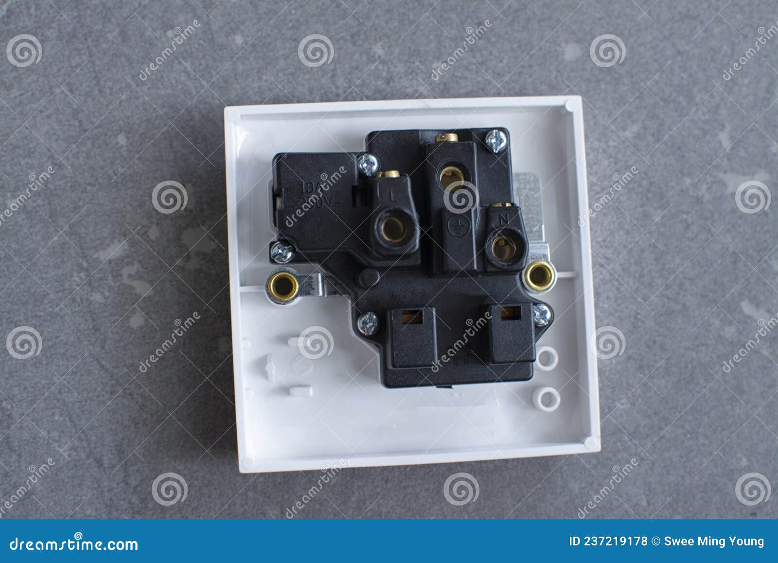 Three Pin Wall Socket Switched Plug Stock Photo - Image of home ...