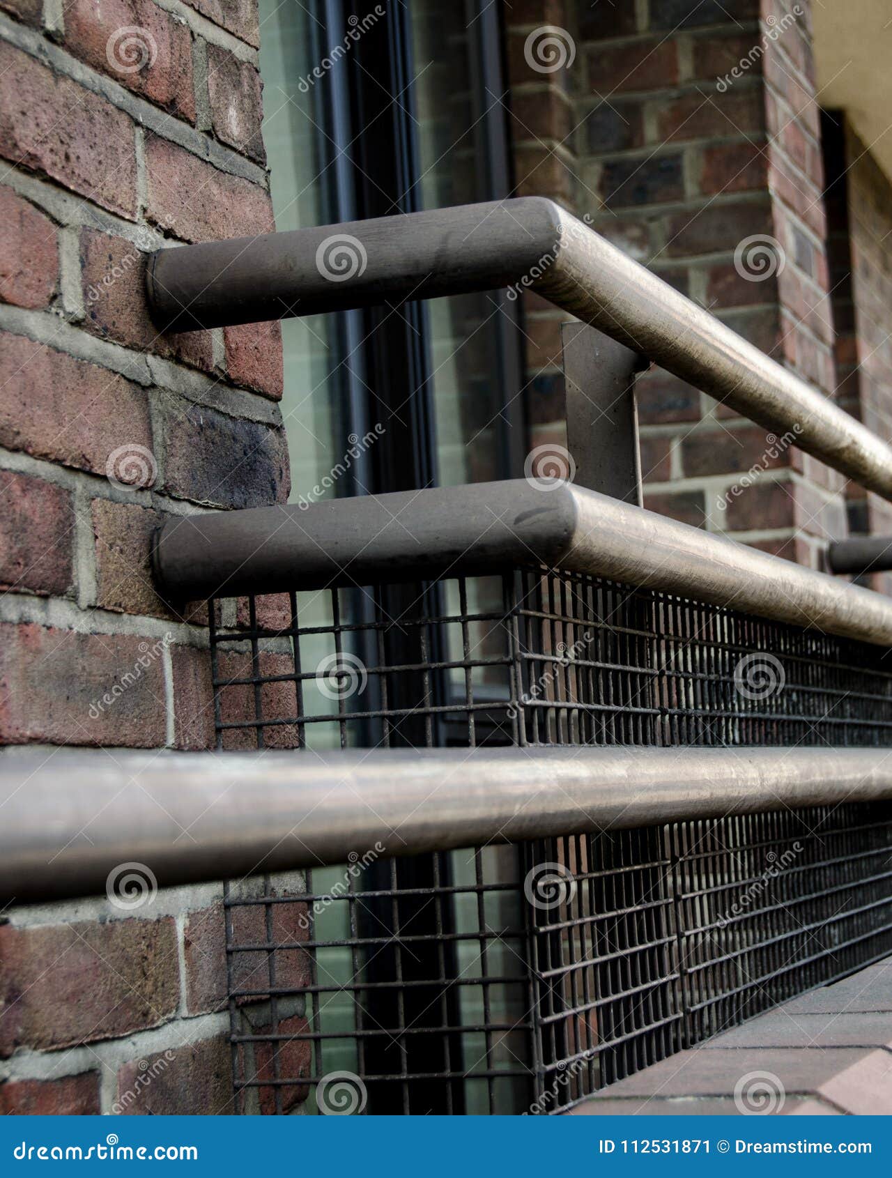 3 Pipe Railings stock image. Image of city, building - 112531871