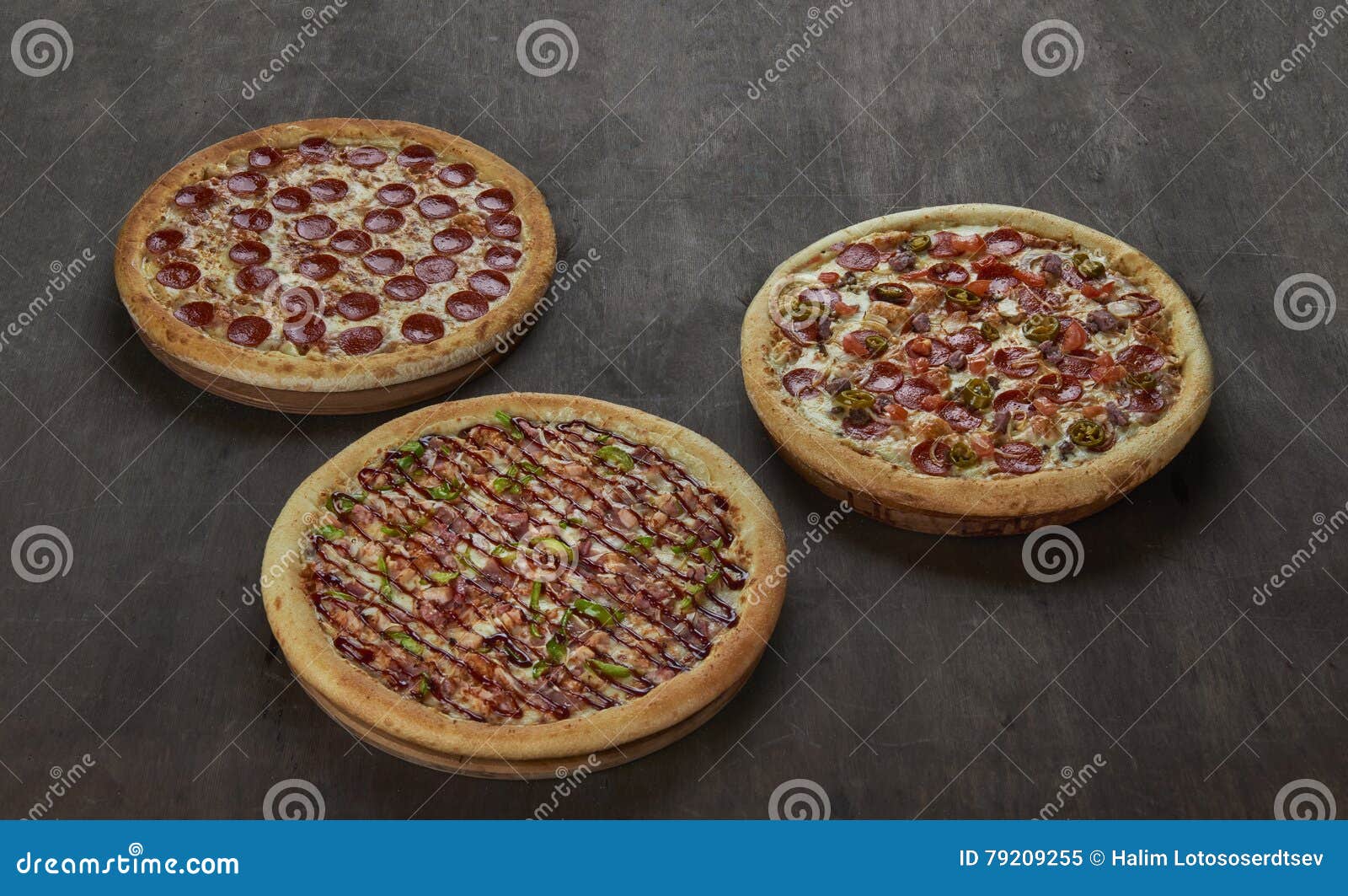 Three Pizzas Boxes Stock Image | CartoonDealer.com #4087987