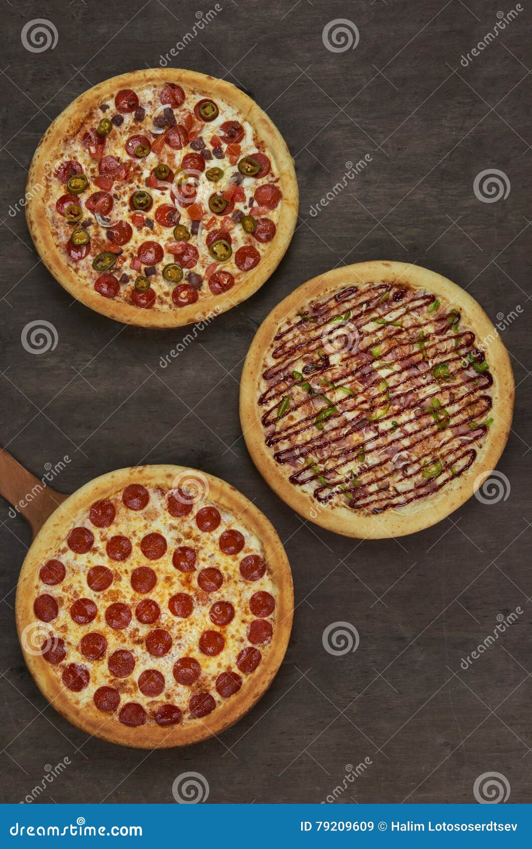 Three Pizzas Boxes Stock Image | CartoonDealer.com #4087987
