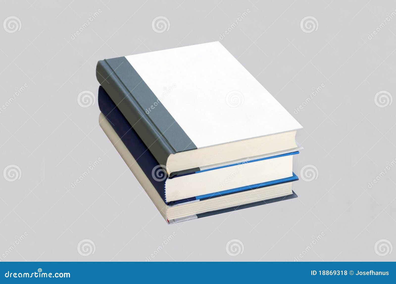 Three Plain Books in the Stack Stock Photo - Image of inserting ...