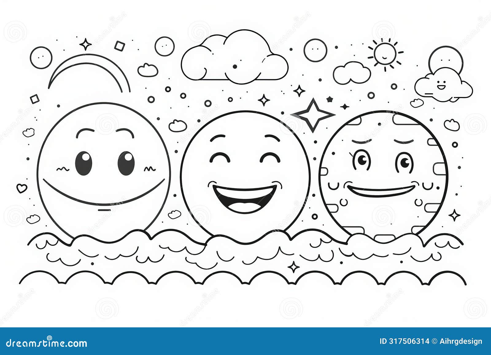 Charming Trio Of Pet Birds. Yellow Budgerigar, Orange Lovebird, Peach ...