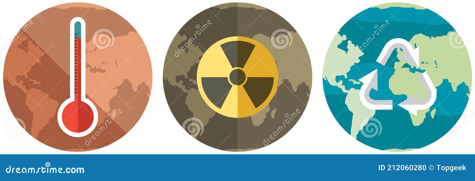 Three Planets with Different Types of Pollutions and Environmental ...
