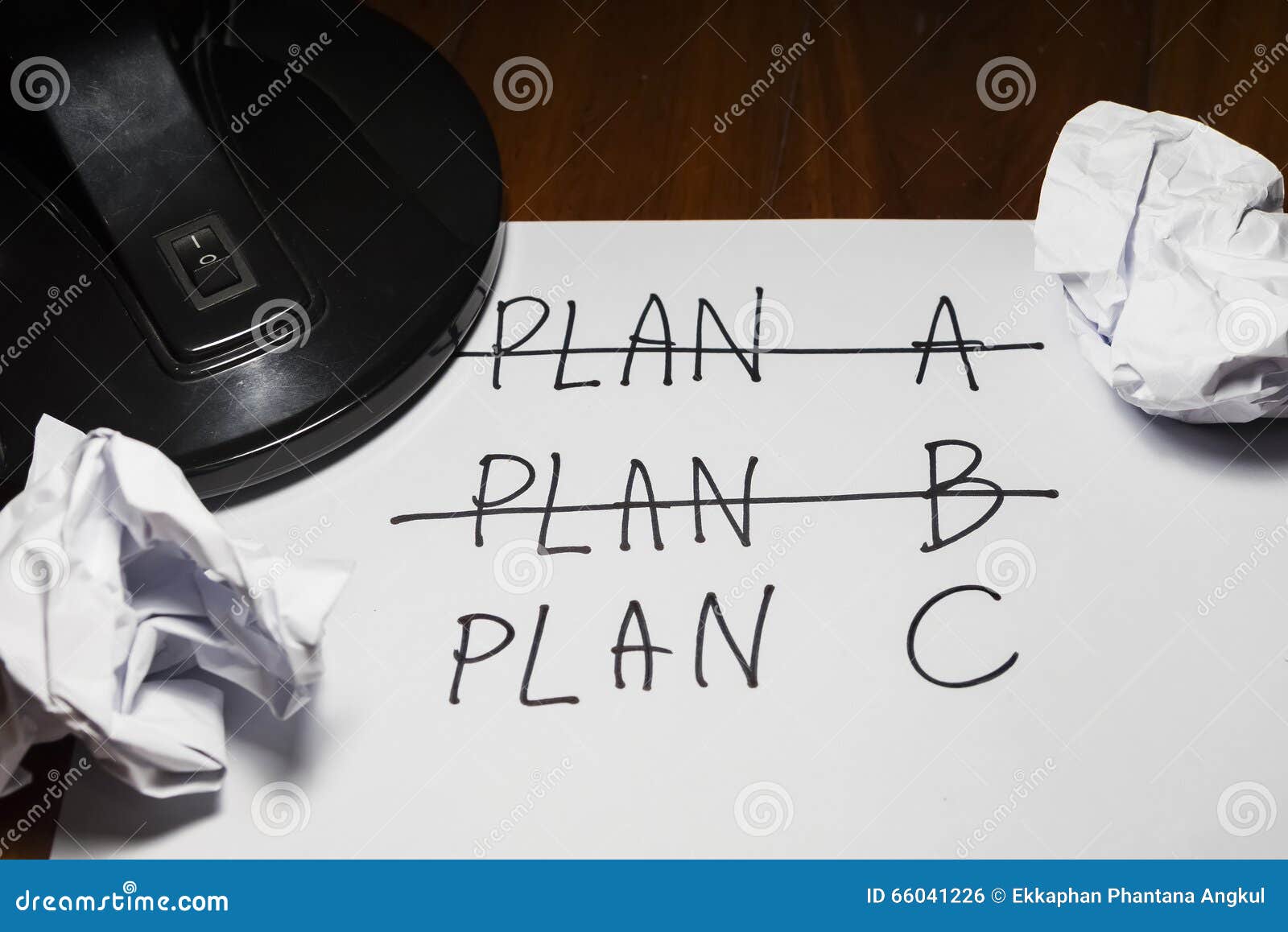 Three Plans , Change of Plan Stock Photo - Image of drawing, marker ...