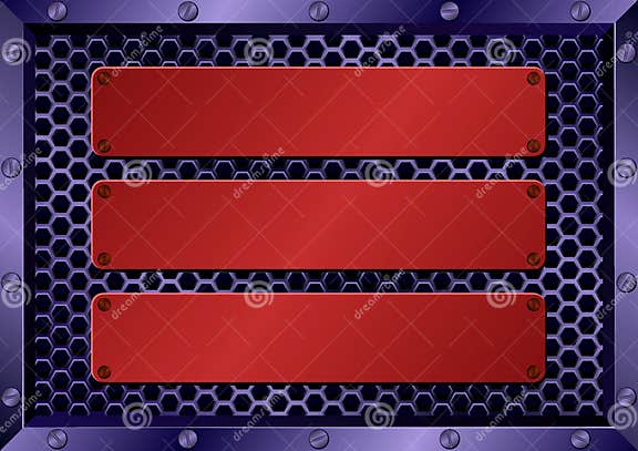 Three plaque stock vector. Illustration of plaque, lamella - 244507751