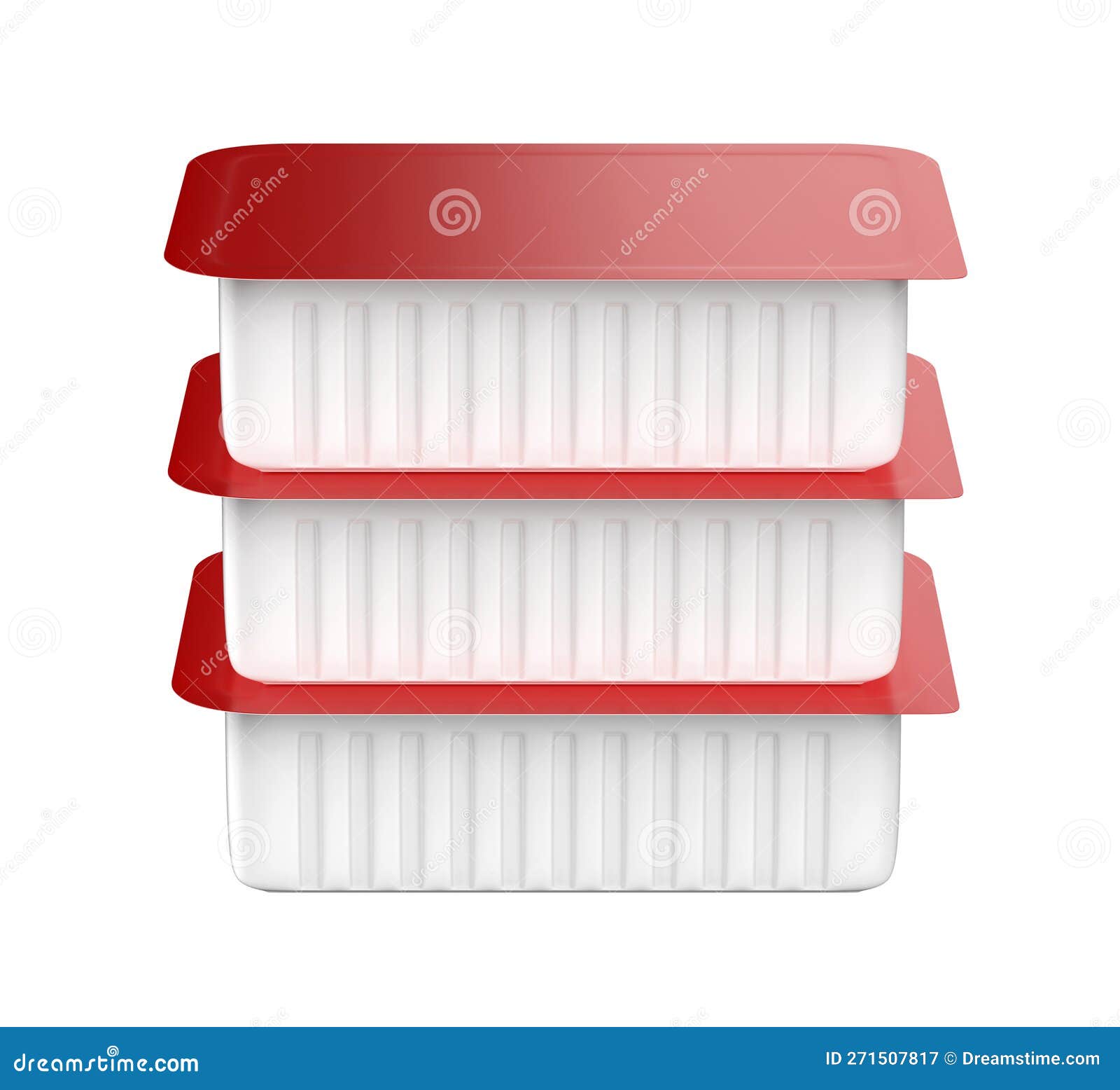 Plastic Containers for Various Types of Food Stock Illustration ...