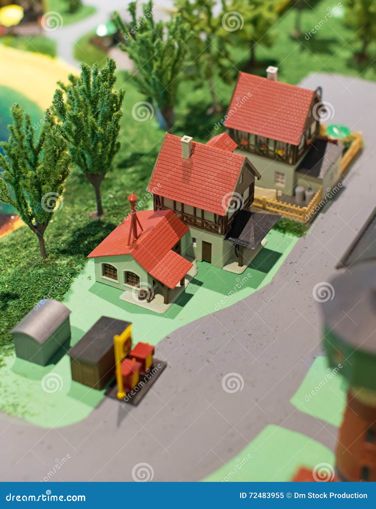 Row Of Plastic Houses Royalty-Free Stock Photography | CartoonDealer ...