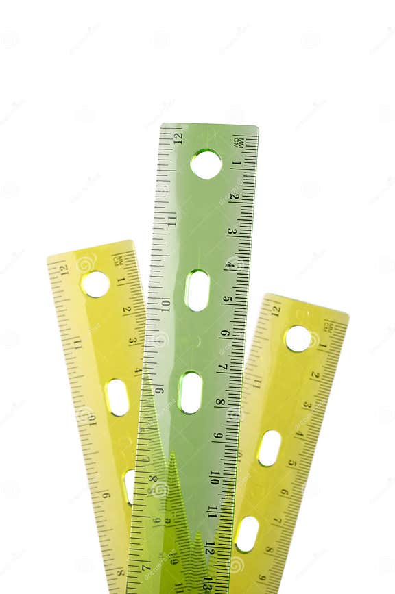 Three plastic rulers stock photo. Image of inch, semi - 10125702