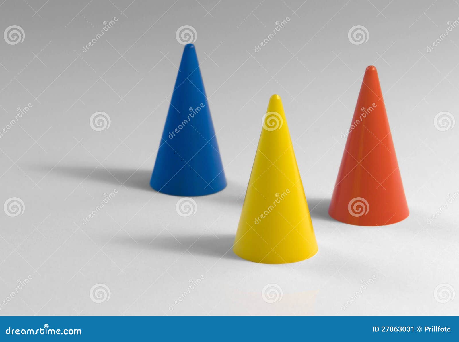 Three plastic tapers stock image. Image of common, piece - 27063031