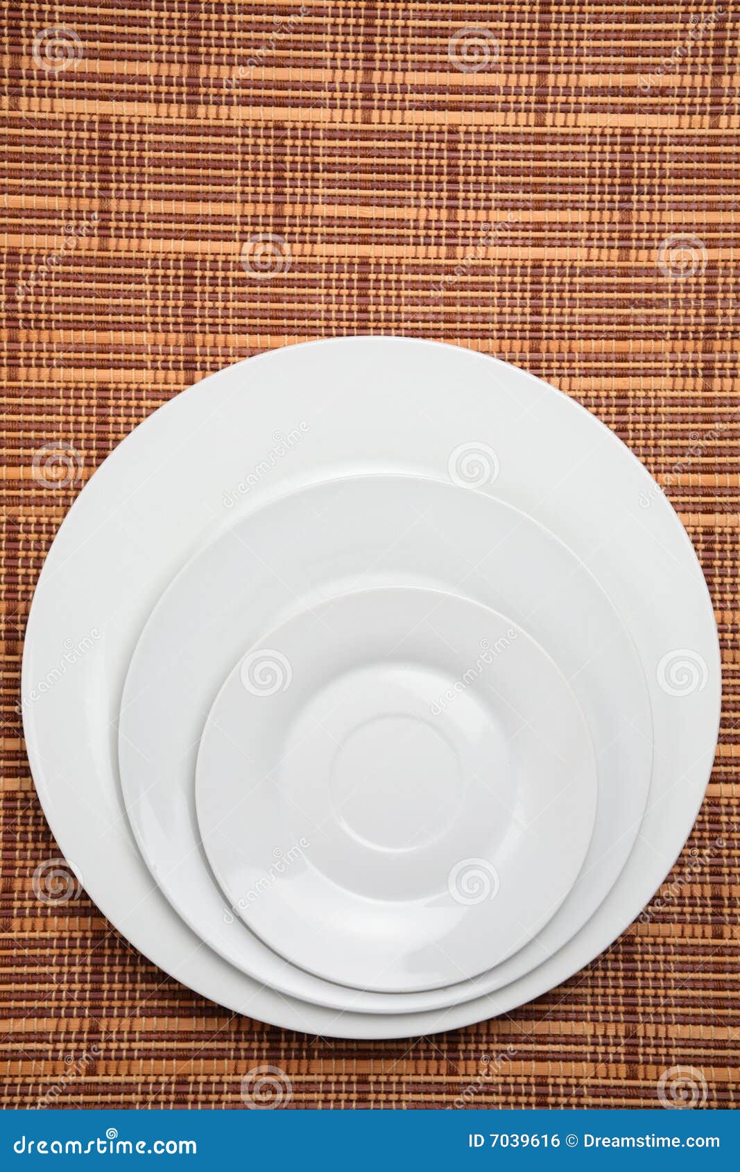 Three Plates with Copy Space Stock Photo - Image of buffet, clean: 7039616