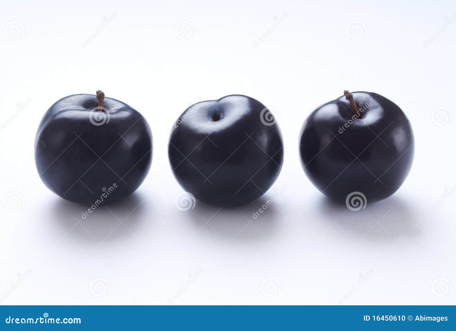 Three plums stock photo. Image of three, fruit, nutrition - 16450610