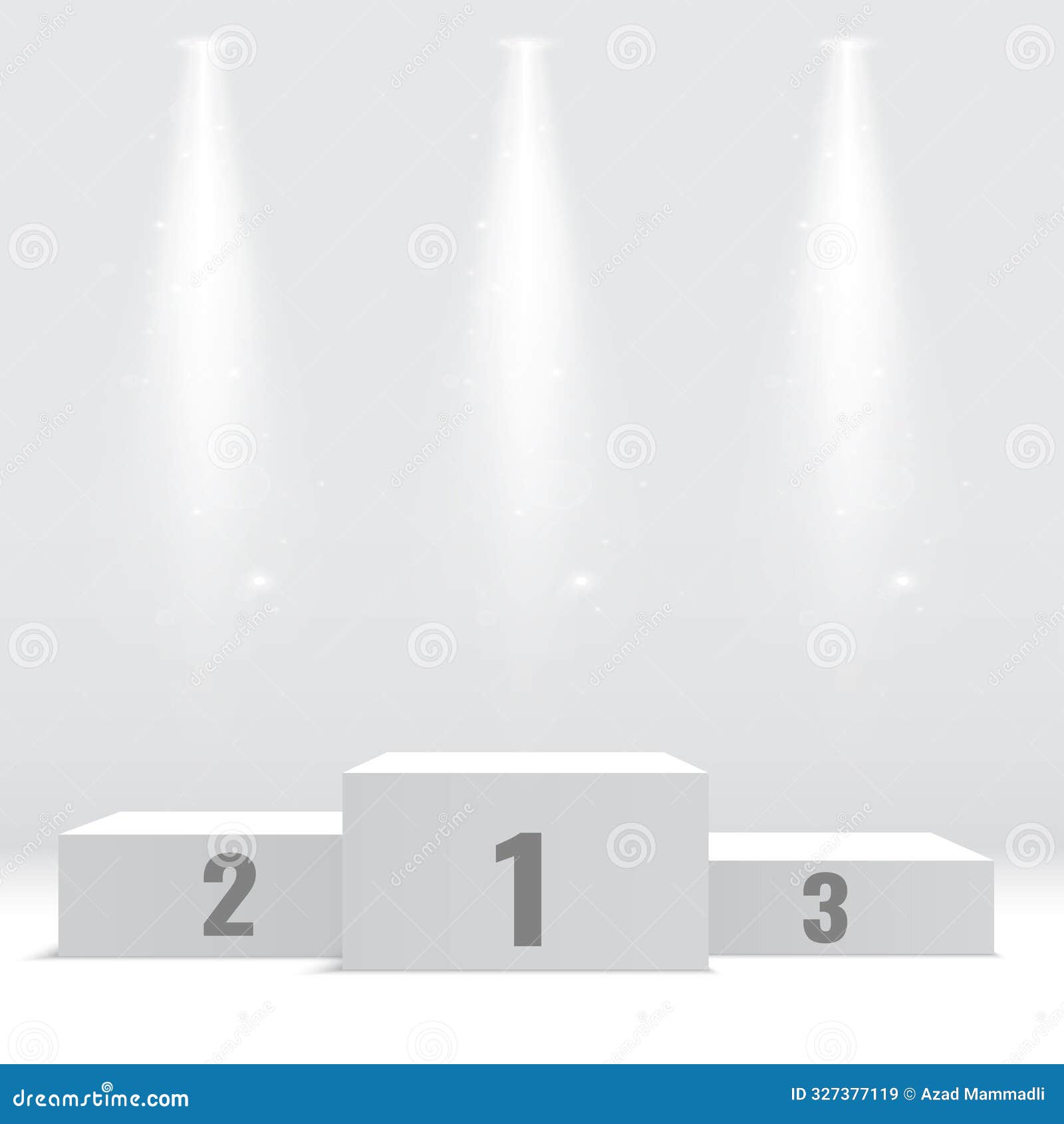Three Podiums Under Spotlights, Perfect for Awards or Ranking ...