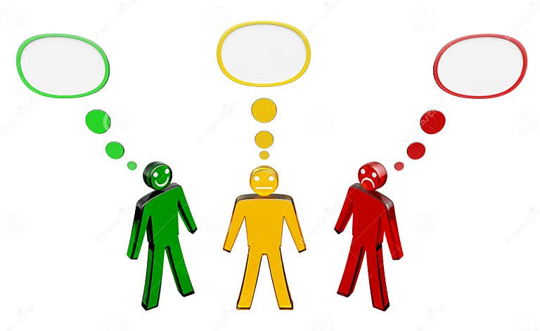 Three points of view stock illustration. Illustration of manager - 25904967