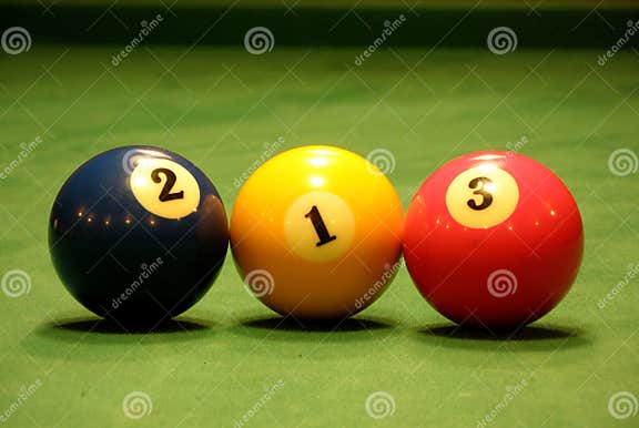 Three pool balls stock photo. Image of baize, surface - 5085364
