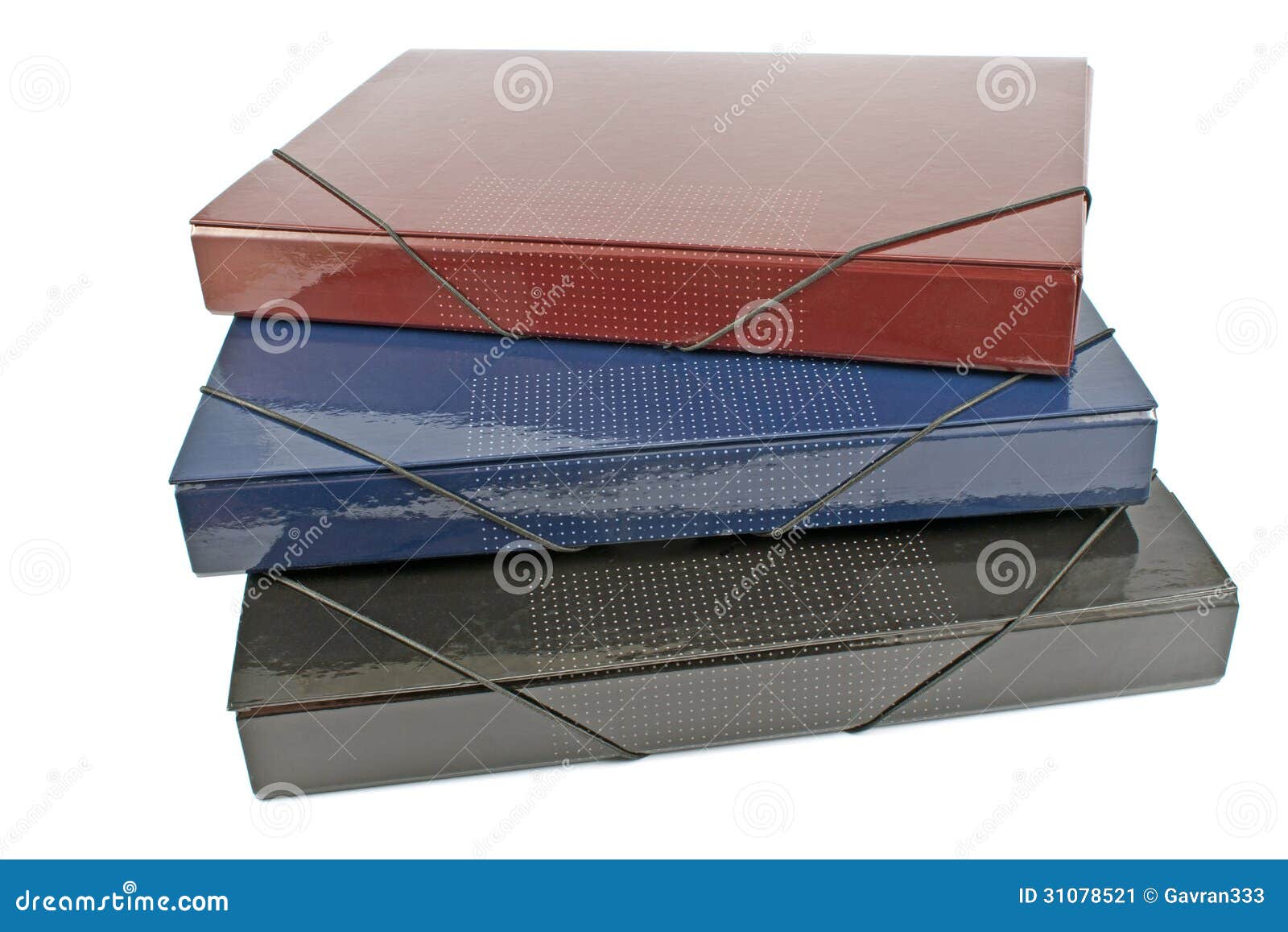 Three portfolio folders stock image. Image of supply - 31078521