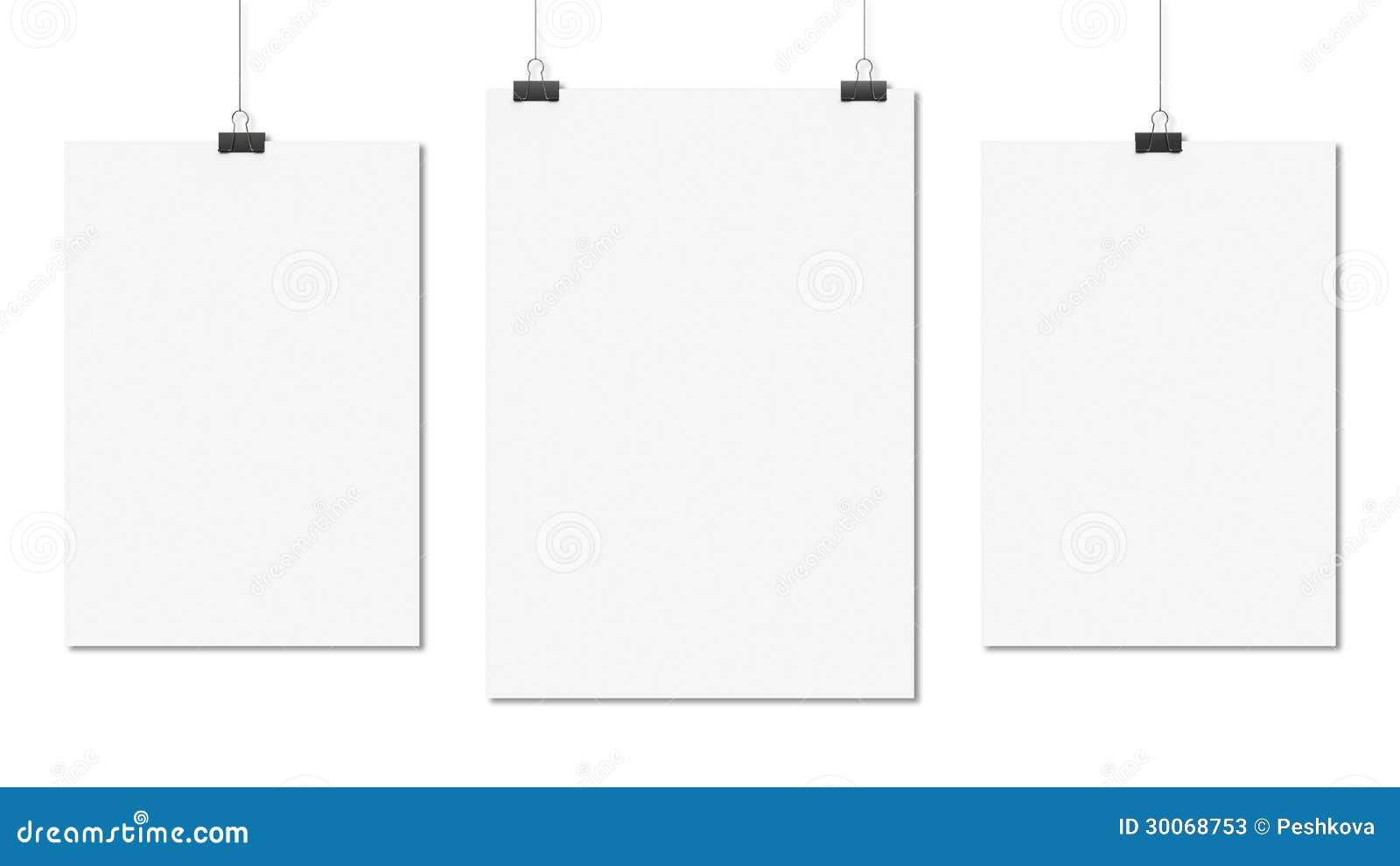 Three poster stock illustration. Illustration of portfolio - 30068753